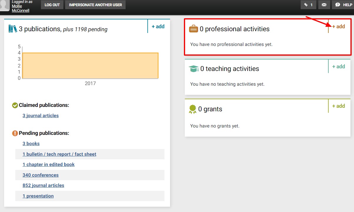 Add Professional Activity | Teaching and Learning Resource Center