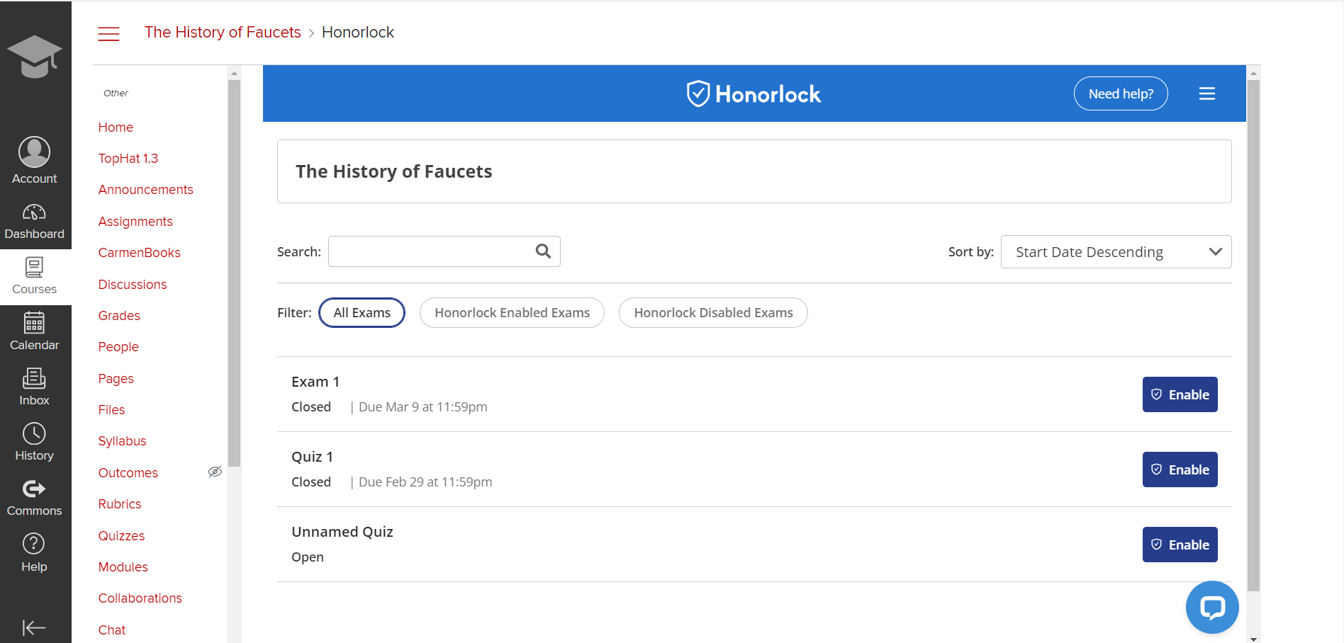 Enable Honorlock in Carmen Quizzes | Teaching and Learning Resource Center
