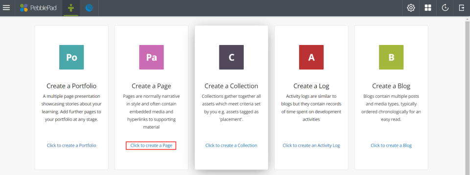 Create a Page | Teaching and Learning Resource Center